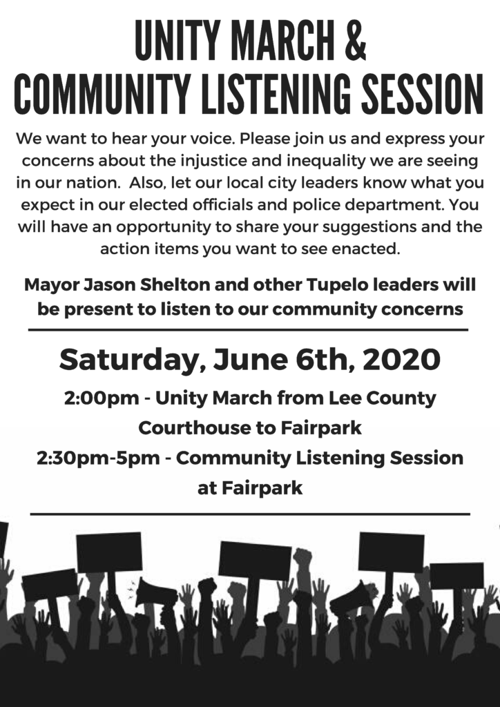 Unity March and Community Listening Session | OurTupelo